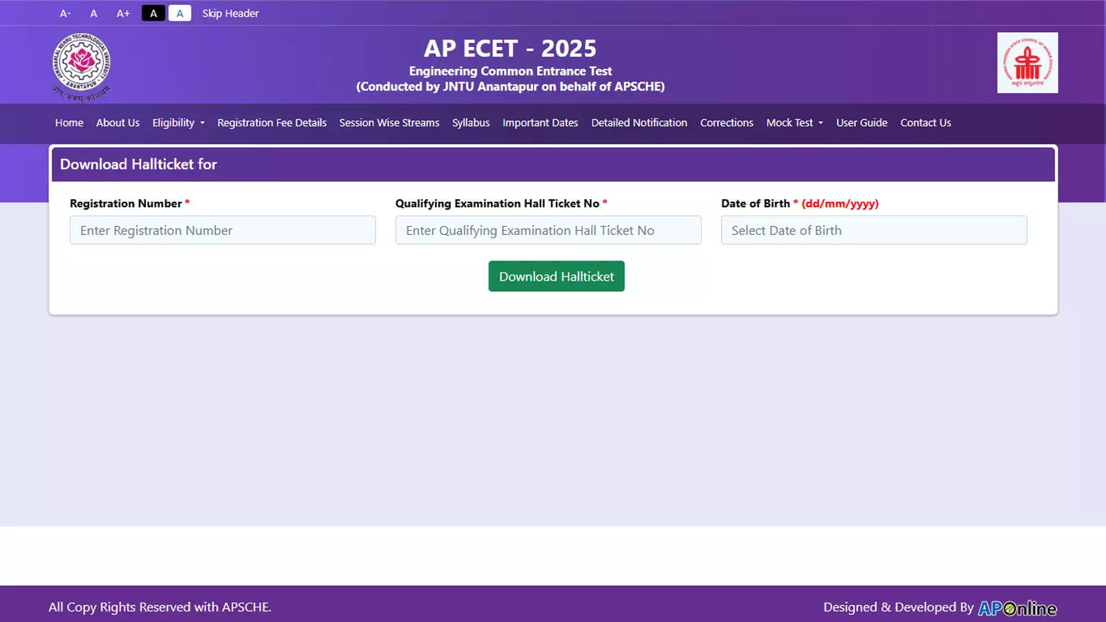 AP ECET 2025 hall ticket released cets.apsche.ap.gov.in: Download here ...