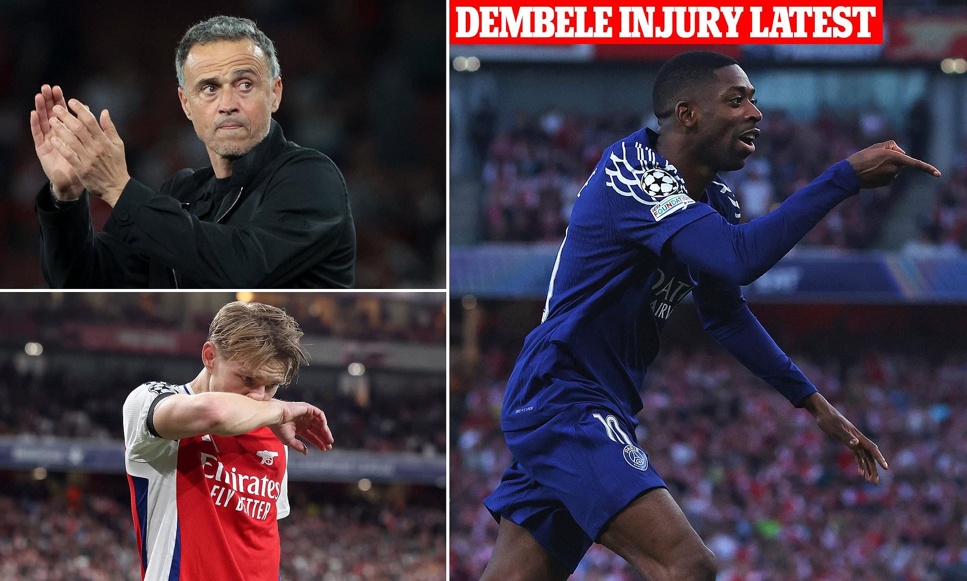 Ousmane Dembele's injury update ahead of Champions League second leg ...