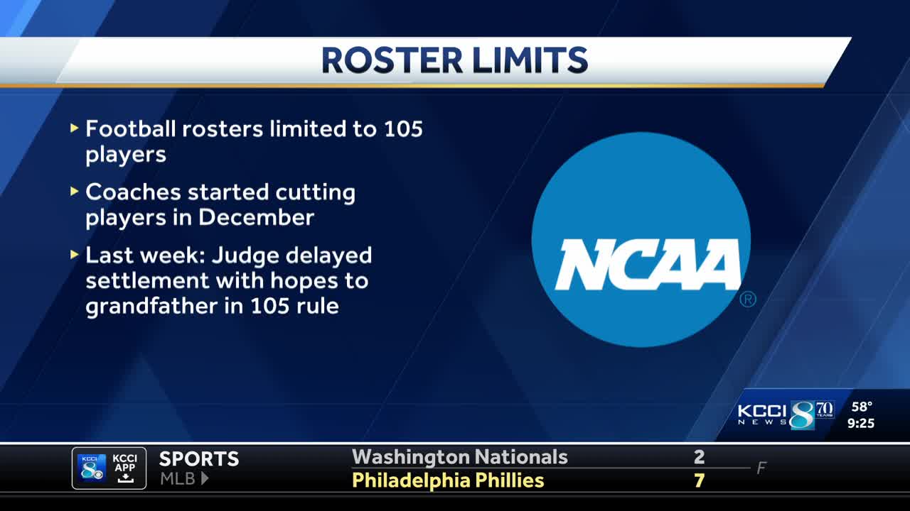NCAA football roster size limit in limbo