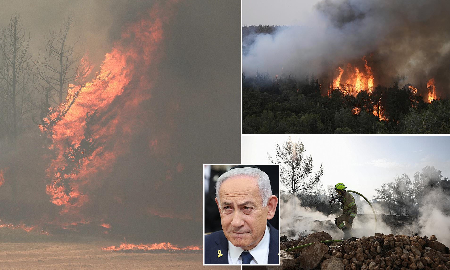Israel declares state of emergency with wildfires raging towards Jerusalem