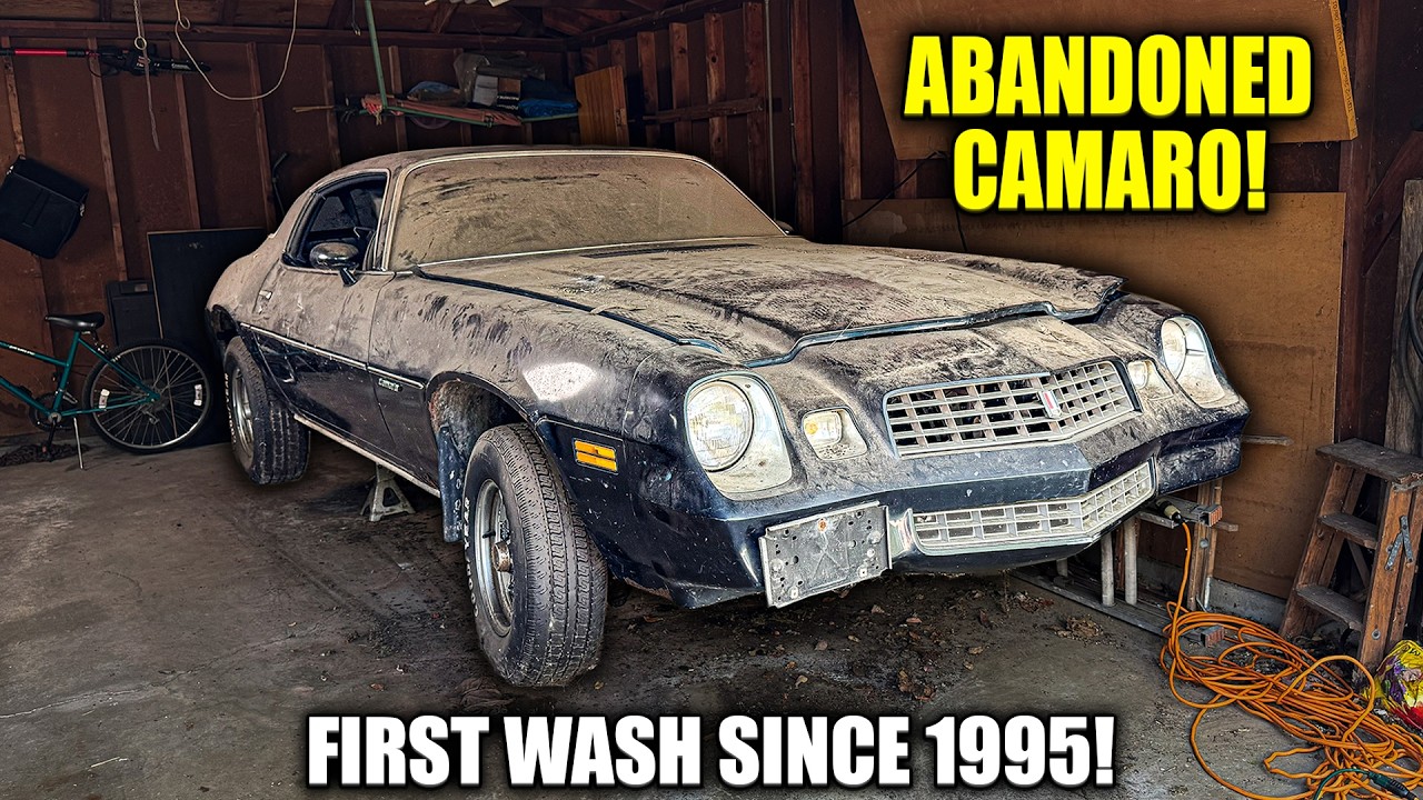 Neglected Camaro receives first deep clean since 1995