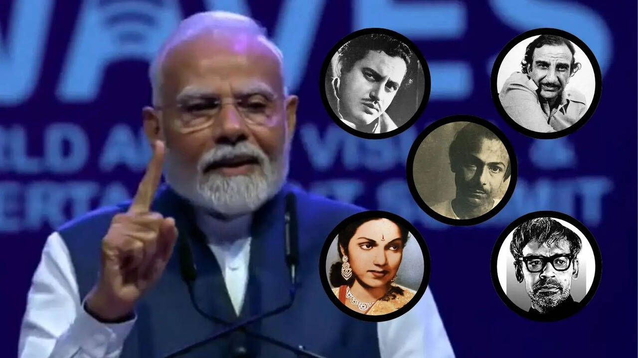 WAVES 2025: PM Modi Releases Memorial Postage Stamps Of Guru Dutt, P ...