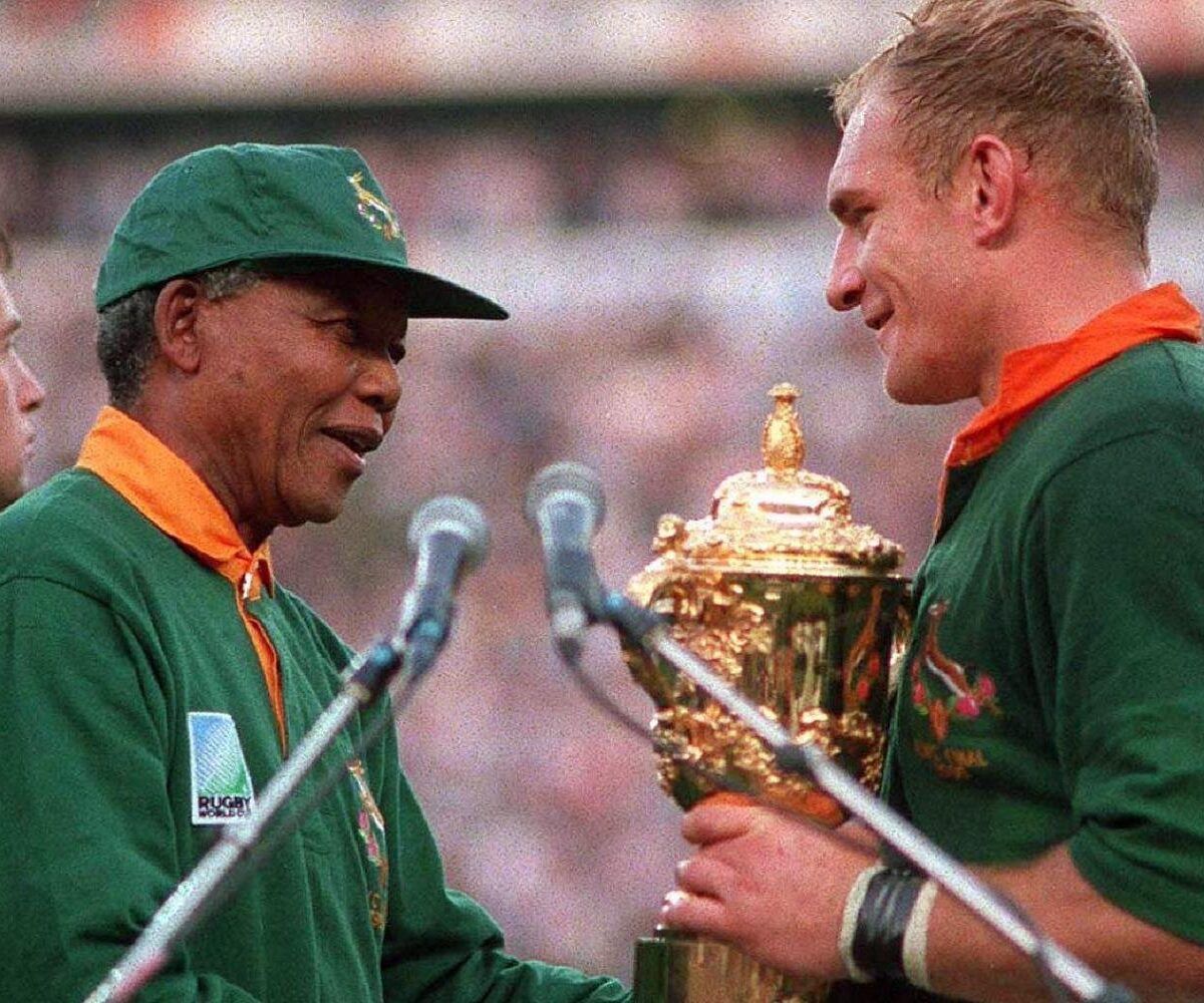 THROWBACK: Nelson Mandela and his Springboks drip