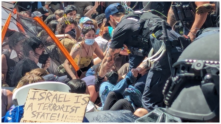 Students sue University of Texas, Abbott over protest arrests