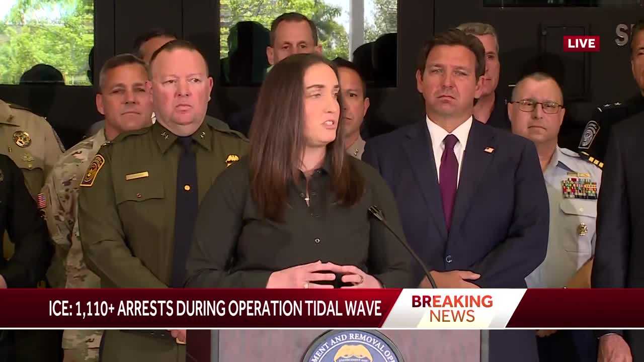 More than 1,100 arrested during ICE's Operation Tidal Wave in Florida
