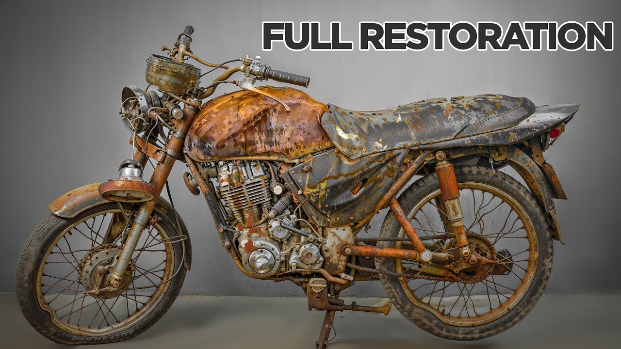 Full Restoration of Destroyed Abandoned Sports Motorcycle - Restoration ...
