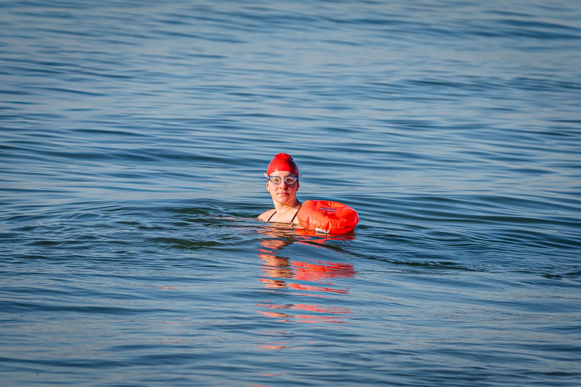 Roedean pupil preps for THIRD cross-Channel swim