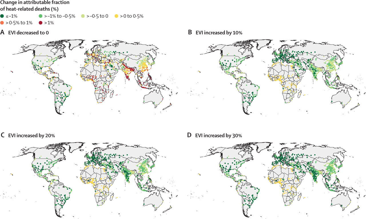 Increasing urban vegetation could have saved over 1.1 million lives in ...