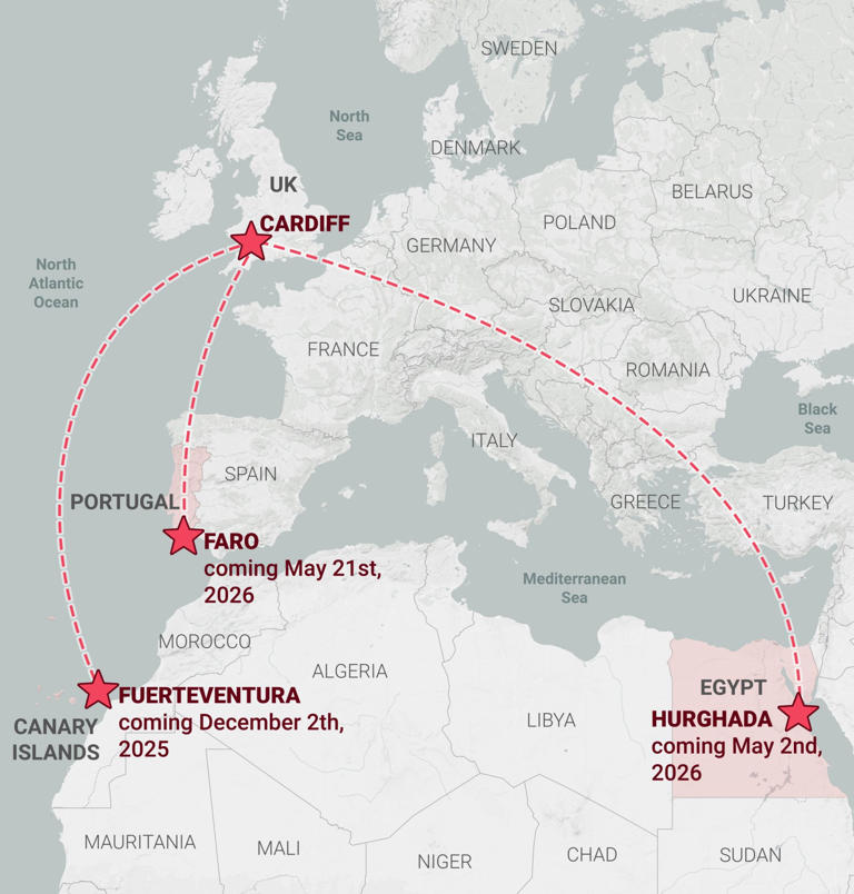 Spain's 'mini Maldives' gets new flight from UK airport