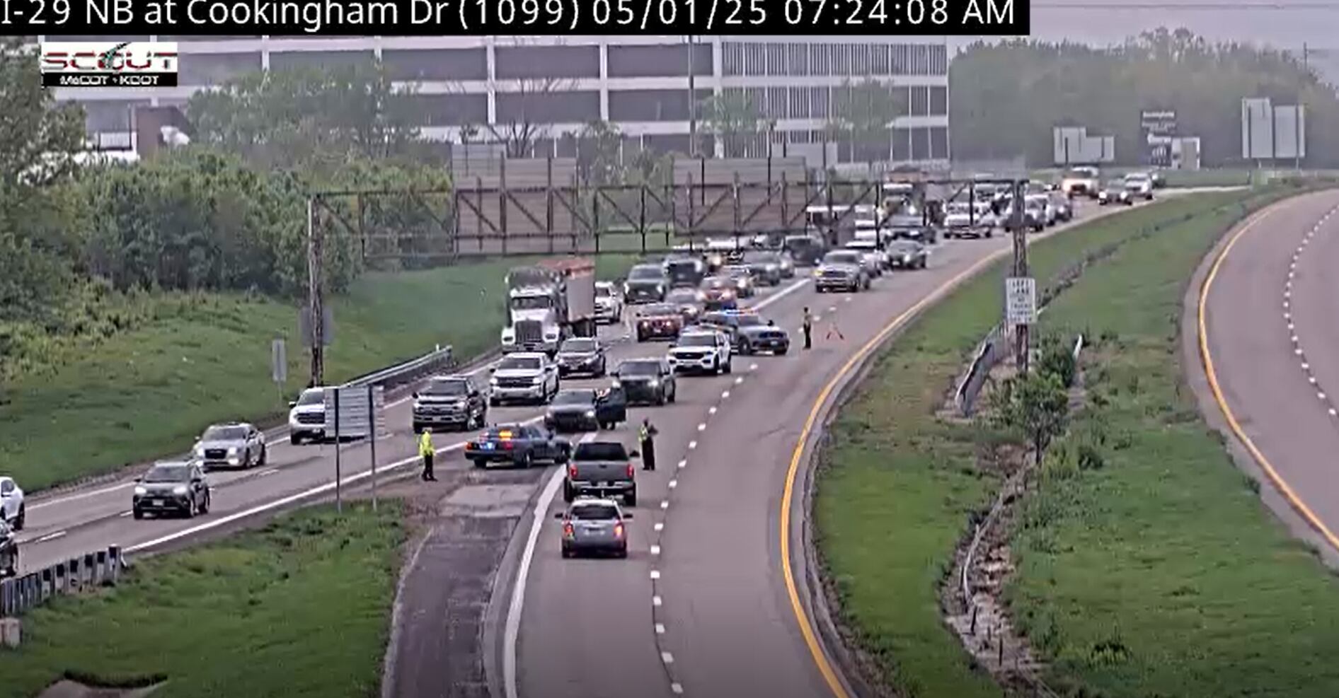 Northbound I-29 closed near KCI due to shooting involving law enforcement