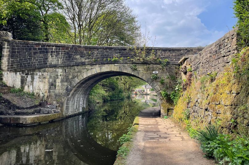 I visited the Yorkshire pub with tiny beer garden right next to a canal
