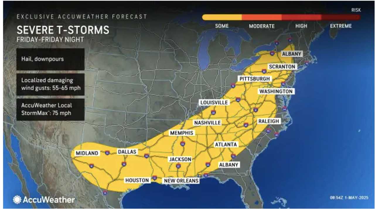 Here's Timing For Massive System Packed With Strong Storms