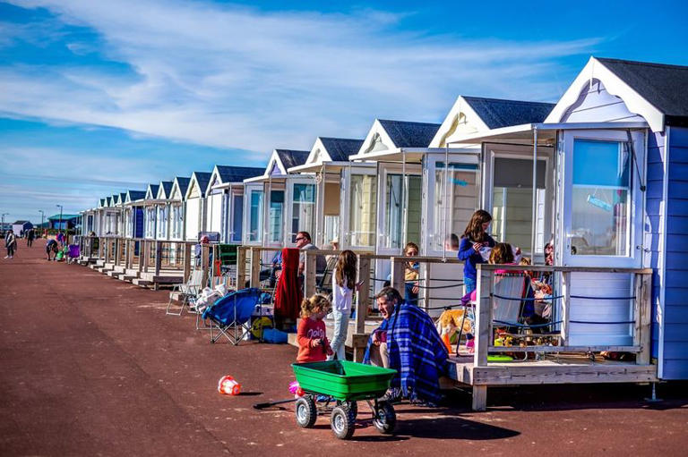 Perfect beach huts at classic seaside town near Manchester are spot-on ...
