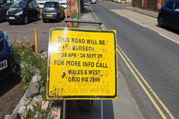 Road closure signs create confusion in Taunton area