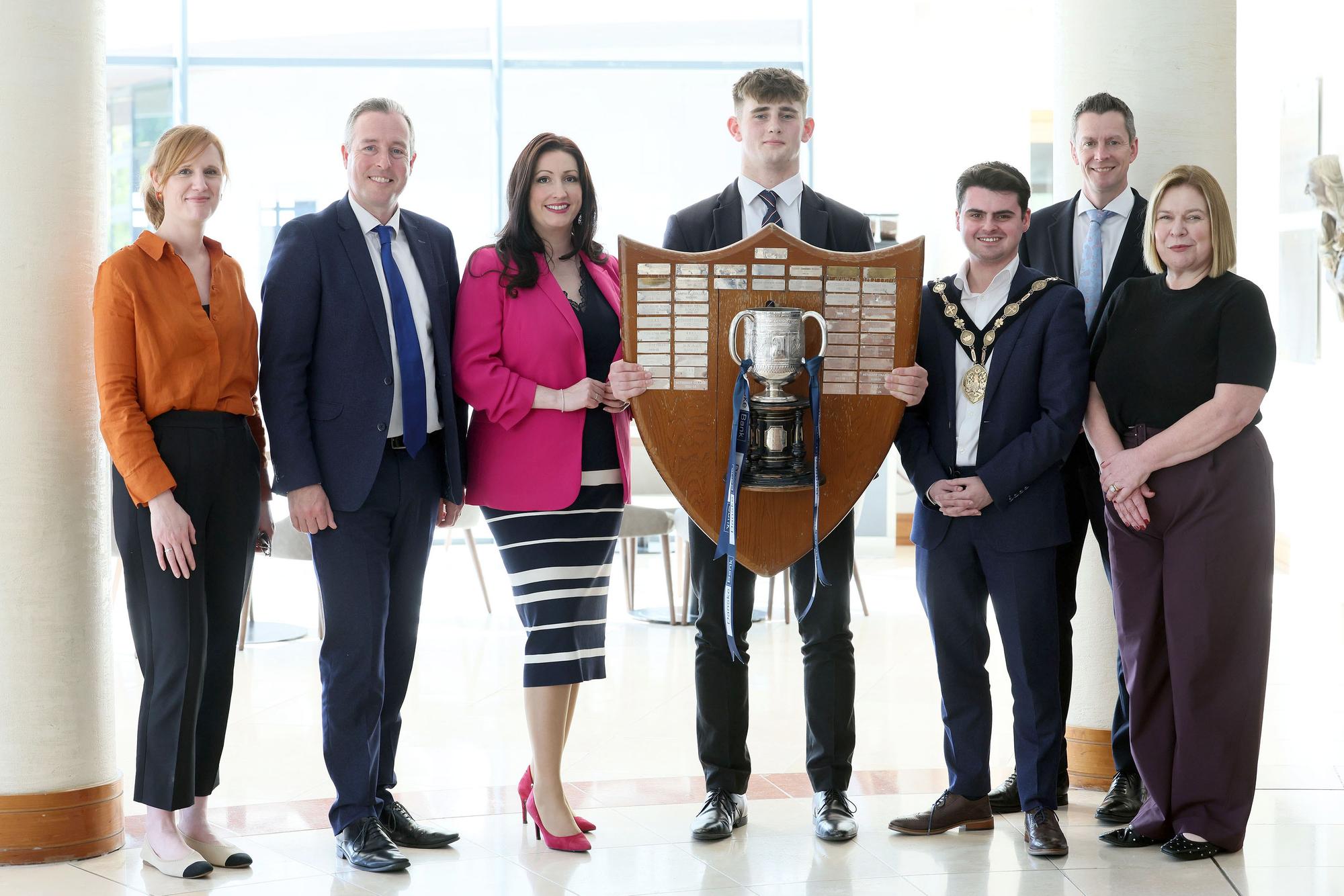 Mayor celebrates Wallace High rugby team success at civic reception