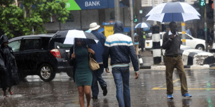 Kenya Met Lists Nairobi Among Regions to Receive Heavy Rains Over Easter