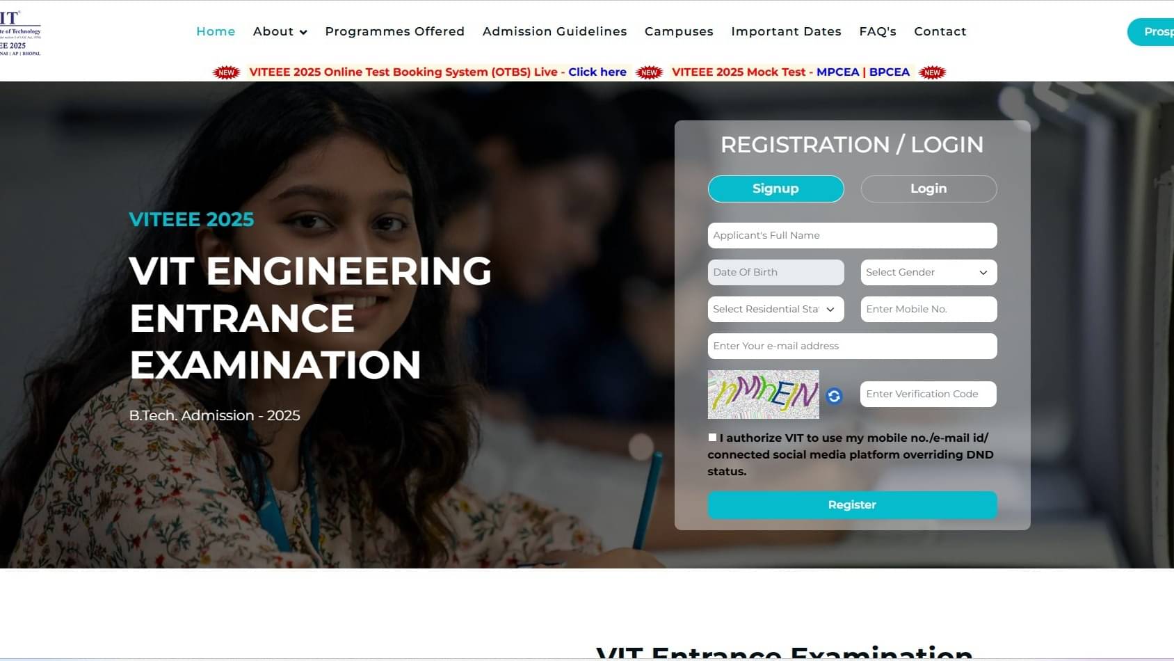 VITEEE 2025 Admit Card Out at viteee.vit.ac.in, Direct Link to Download