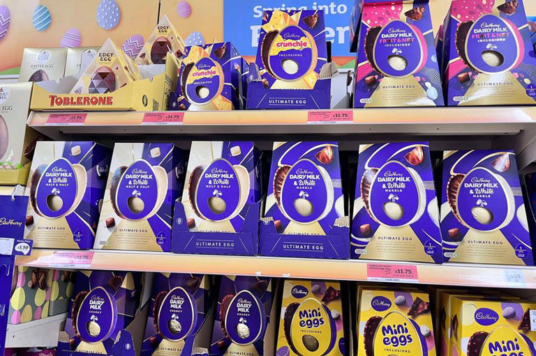 Cadbury £15.50 Easter eggs reduced in Sainsbury's as many remain on shelves