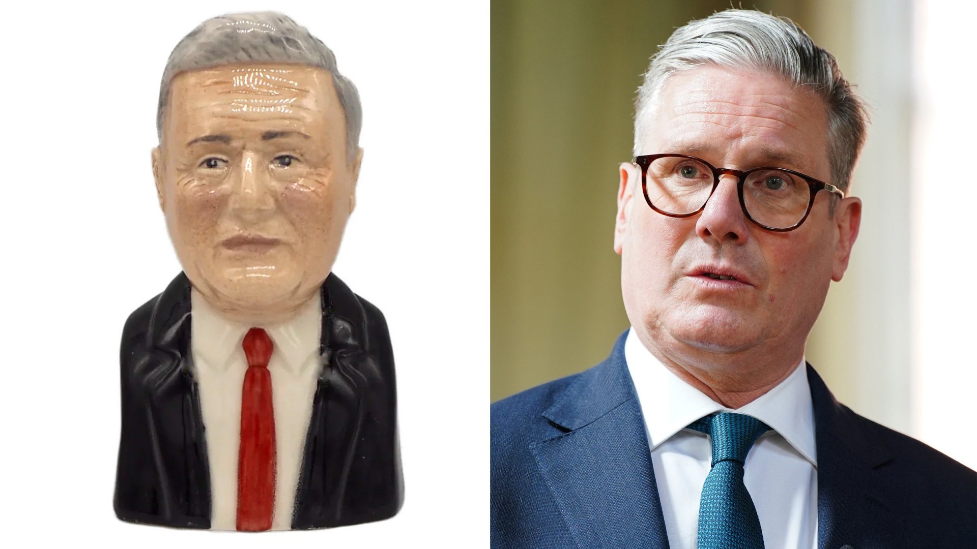 Keir Starmer’s new official Toby jug ‘looks more like Piers Morgan’