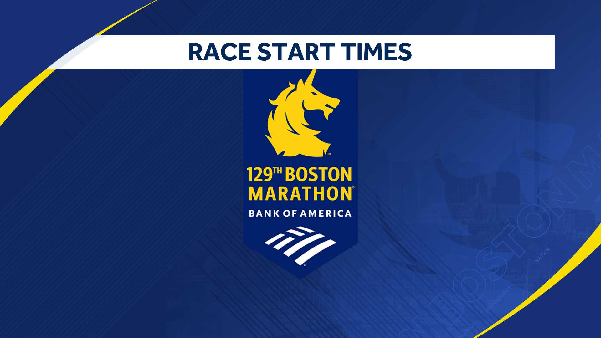 2025 Boston Marathon race schedule