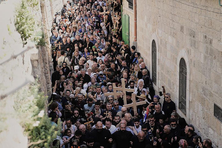 Christians take part in Good Friday processions to mark Christ's ...