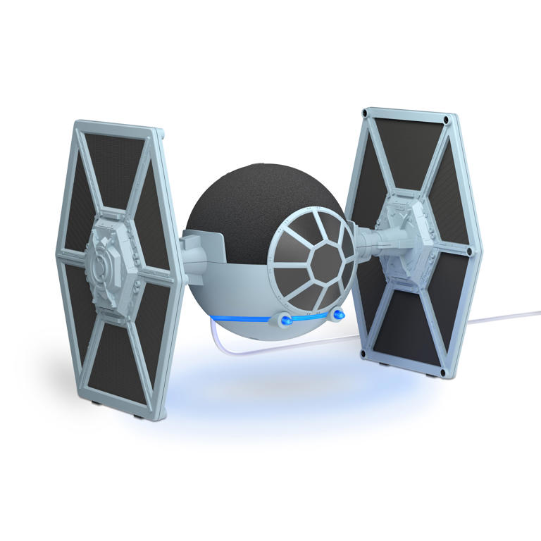 This Tie Fighter stand for the Echo Dot lets your Alexa smart speaker ...