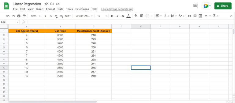 Predict Trends with Linear Regression in Google Sheets (No Code Needed)
