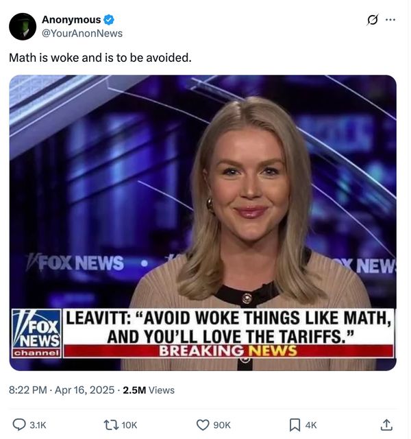 Fake Fox News chyron claims Karoline Leavitt said people will love ...