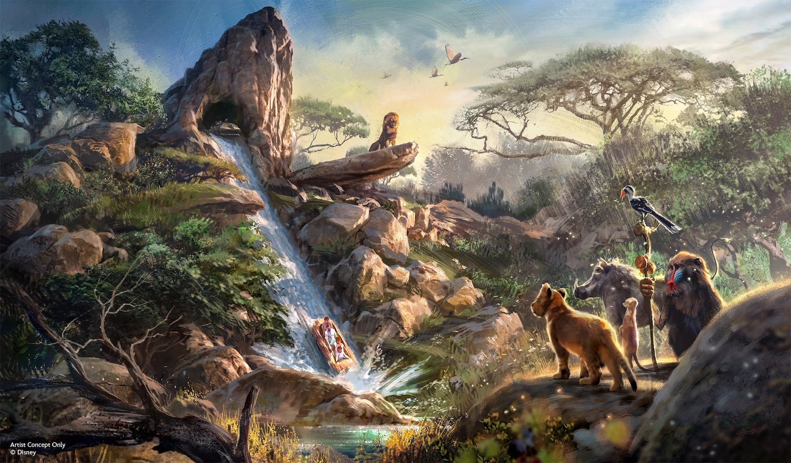 New First Ever Disney Lion King Ride Concept Art & Details Revealed