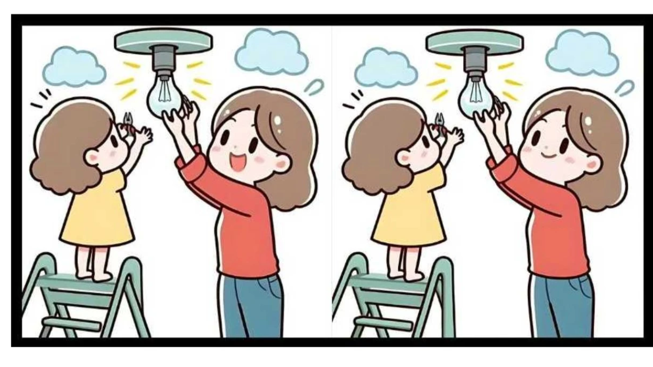 Optical illusion: Spot the differences between these two images