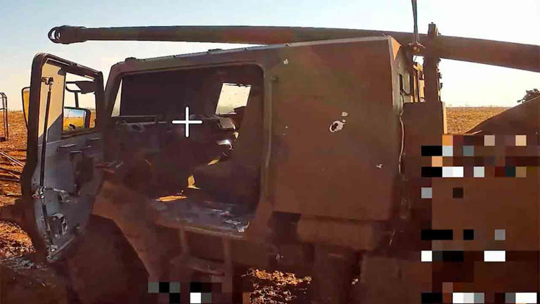 Russisk drone ødelægger fransk CAESAR-haubits tilhørende de ukrainske ...