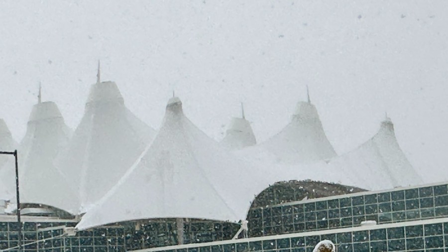 Over 500 flights delayed at DIA due to winter weather in mid-April