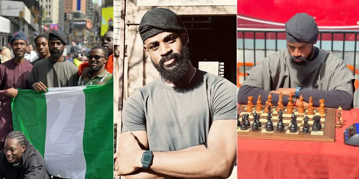 GWR: Nigerian Tunde Onakoya begins 70-hour chess marathon in New York ...