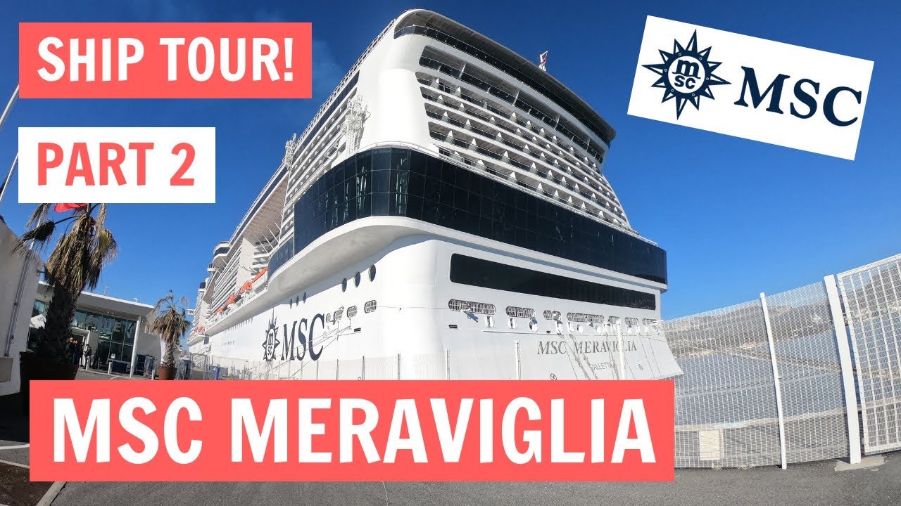 MSC Meraviglia Ship Tour - Top Decks, Buffet and Pools