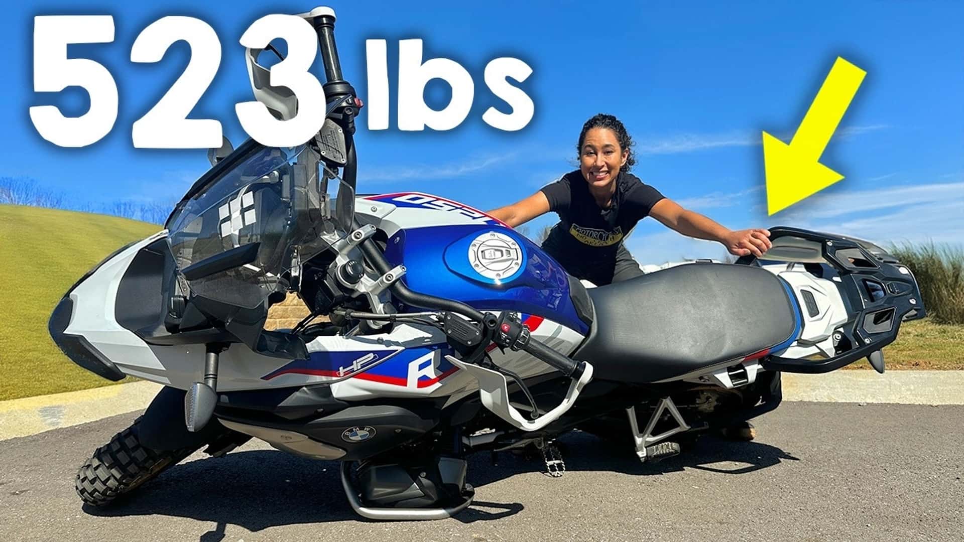 Even If You're Short, Here's How To Pick Up Your Big Adventure Motorcycle