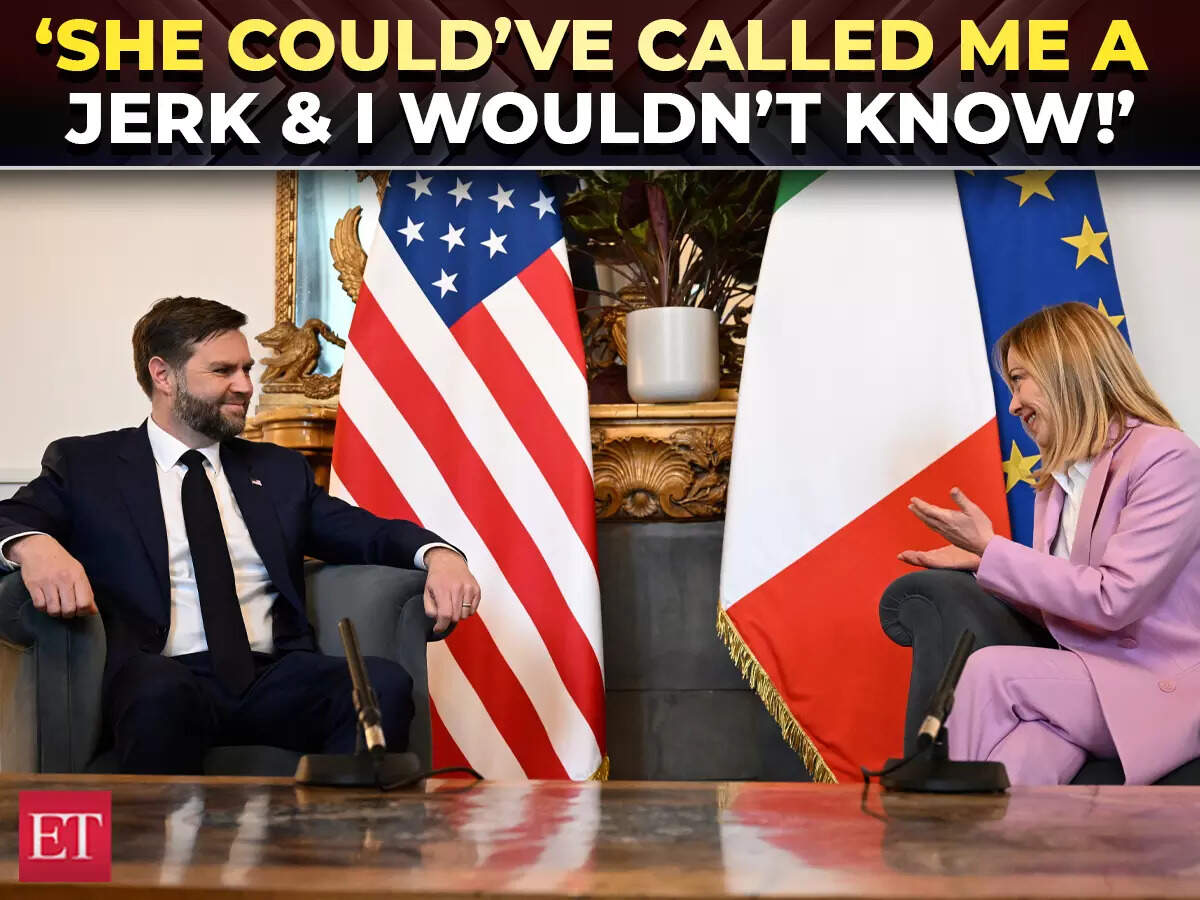'She could've called me a jerk and…': JD Vance jokes with PM Meloni ...