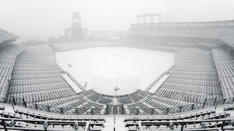 Rockies reschedule game times amid snow