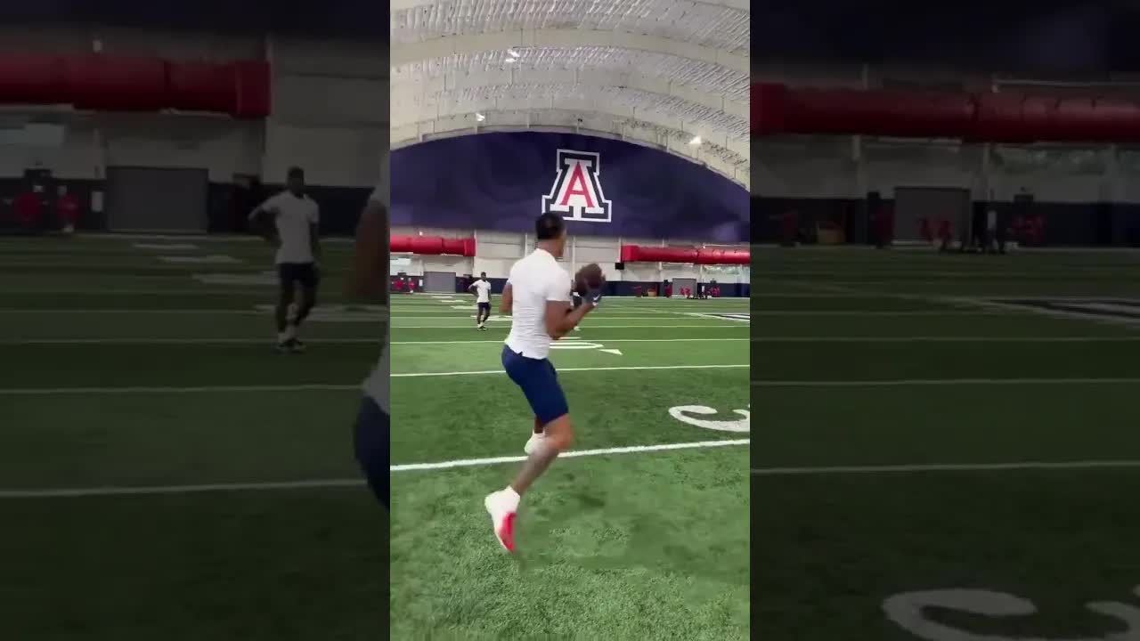 Arizona Wildcats Wide Receiver Training Highlights