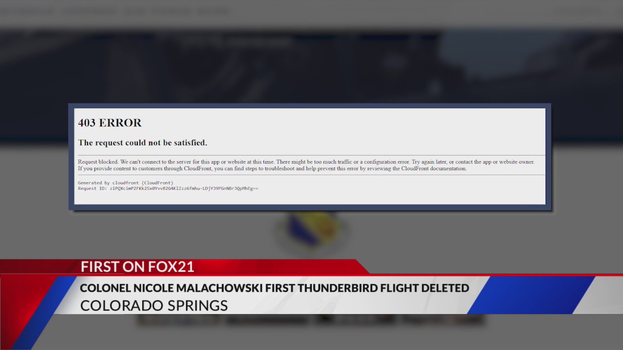 First female Thunderbird pilot removed from Air Force website