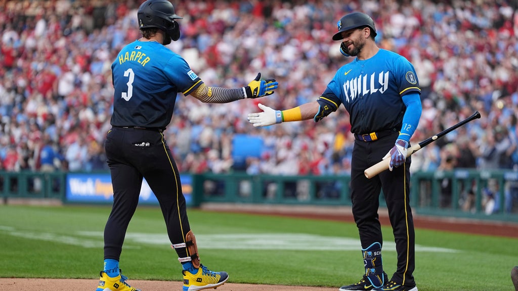 Bryce Harper, Kyle Schwarber hit home runs as Philadelphia Phillies ...