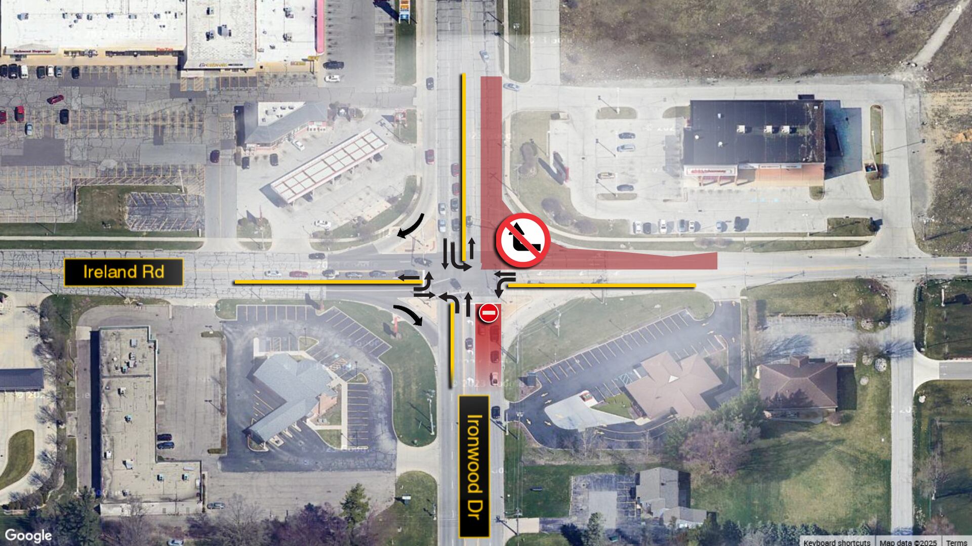 Phase 2 of construction project at Ireland, Ironwood intersection underway