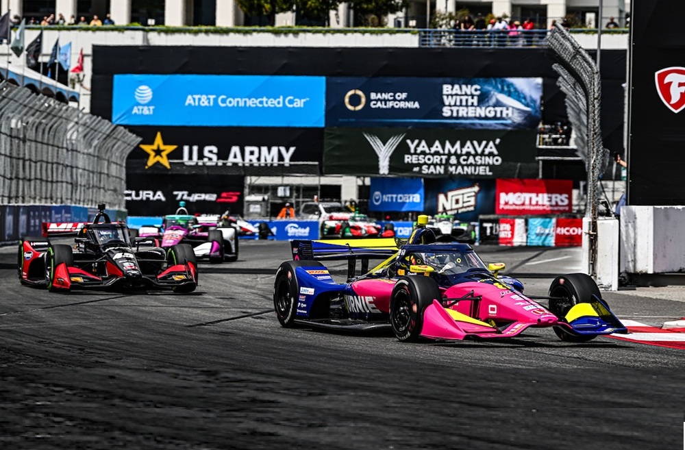 Simpson charts progress with fast Long Beach lap, most passes