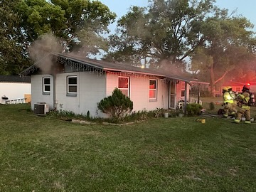 One person severely burned in house fire