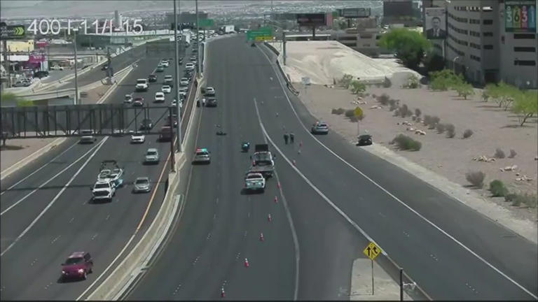 Deadly crash closes lanes on interstate in downtown Las Vegas Deadly crash closes lanes on interstate in downtown Las Vegas