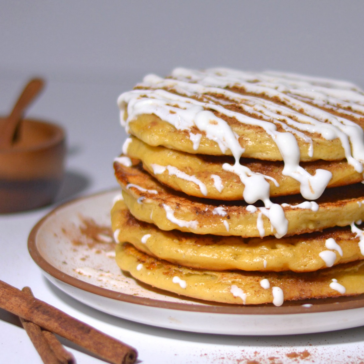 Cinnamon Sugar Pancakes (High Protein!)