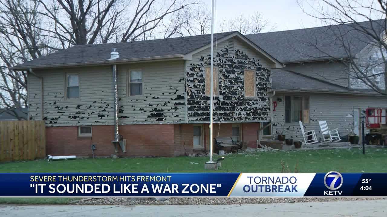 'It sounded like a warzone': Huge hail, extreme winds hit Fremont ...