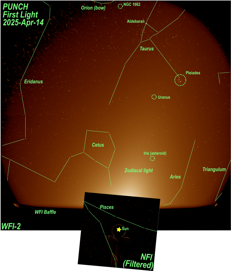 NASA's sun-studying PUNCH mission captures its 1st-light images ...
