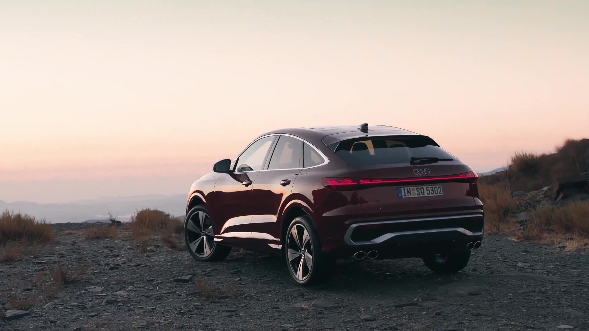 The new Audi SQ5 Sportback Design Preview in Grenadine red metallic