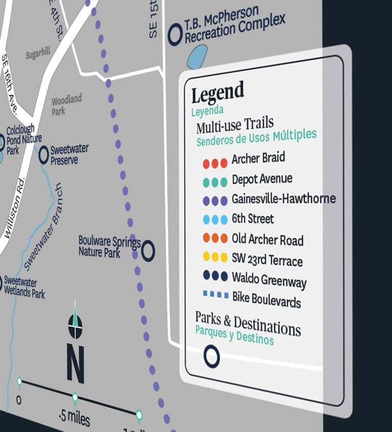 Wayfinding signs are introduced on Gainesville’s Multi-use Trails