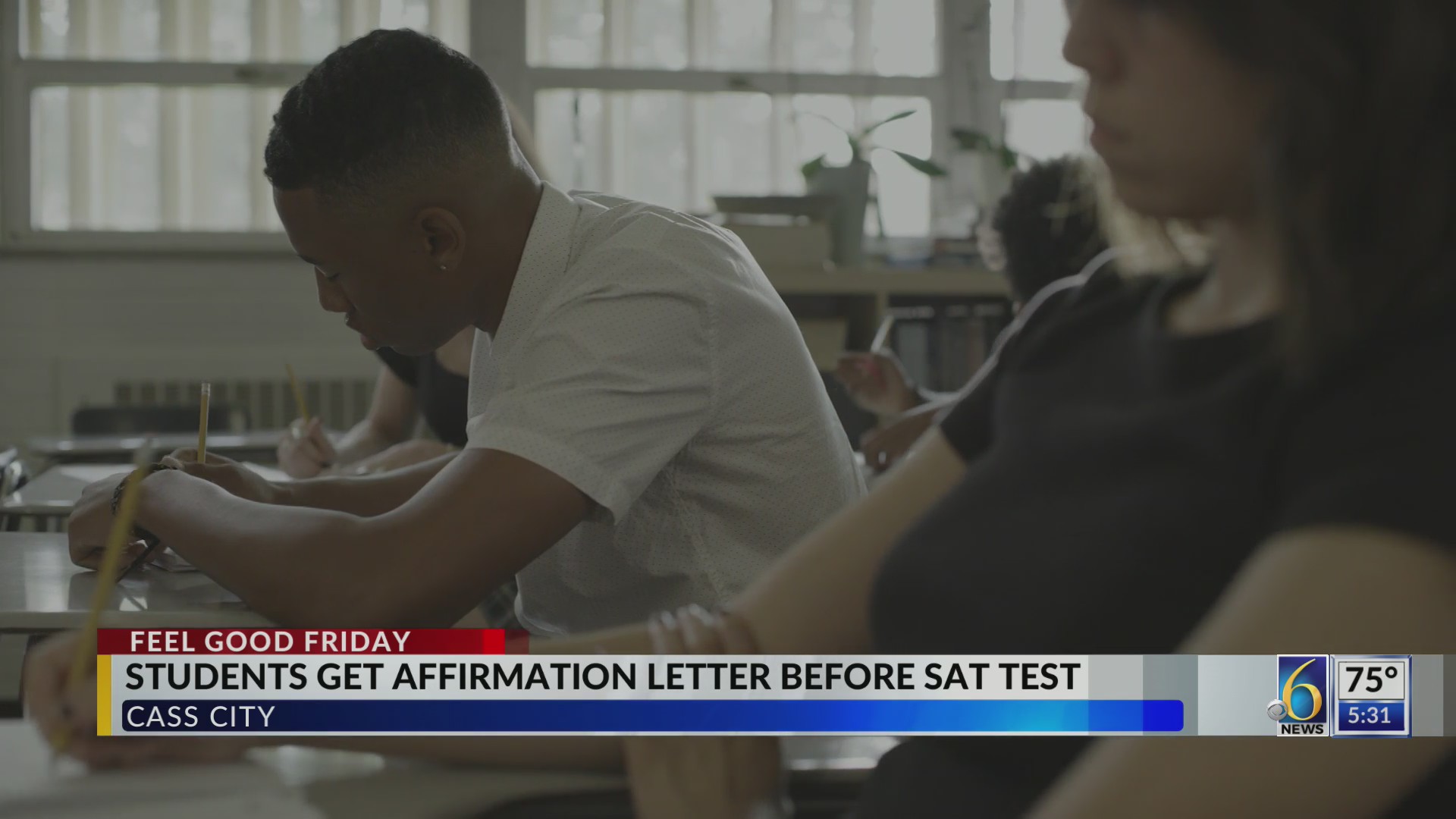 Students get affirmation letter before SAT test